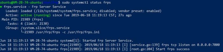 Ubuntu/Debian安装Frps并设置开机启动 - 夸克之书